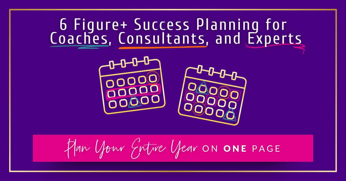 6-Figure+ Success Planning Lead Magnet Landing Page - Joyful Business ...